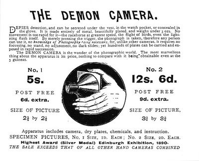 Demon Dectective Camera at Historic Camera